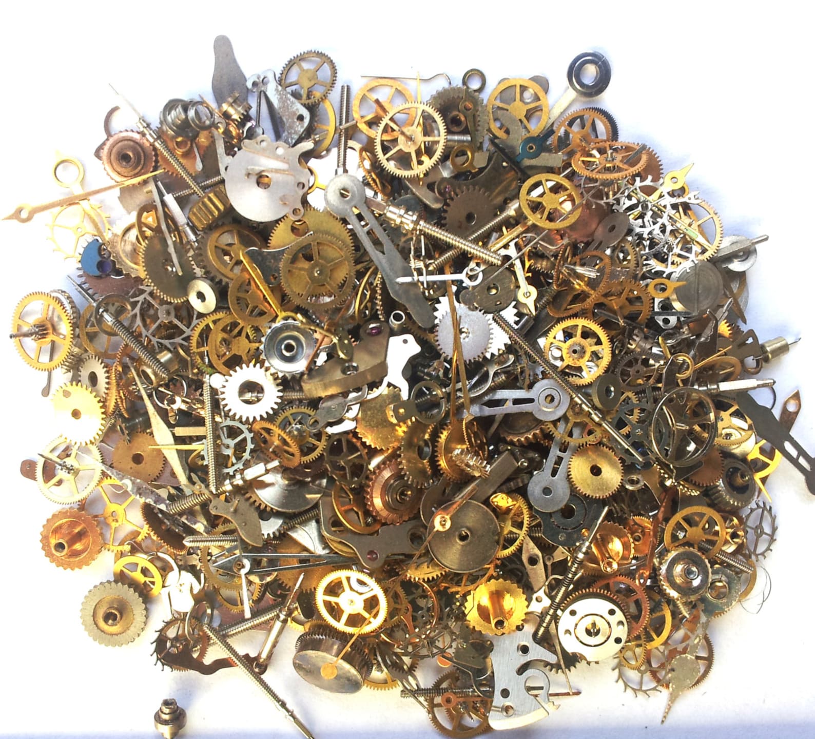 Steampunk Watch Parts and Pieces - 25g 700 Plus Pieces of TEENY TINY ...