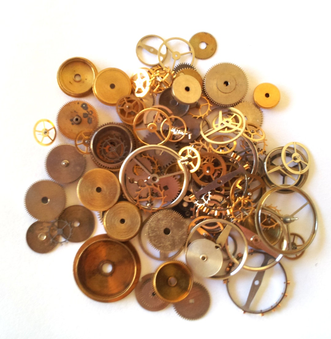 Steampunk Watch Pieces and Parts - 100 GEARS, Cogs & WHEELS ONLY - Etsy