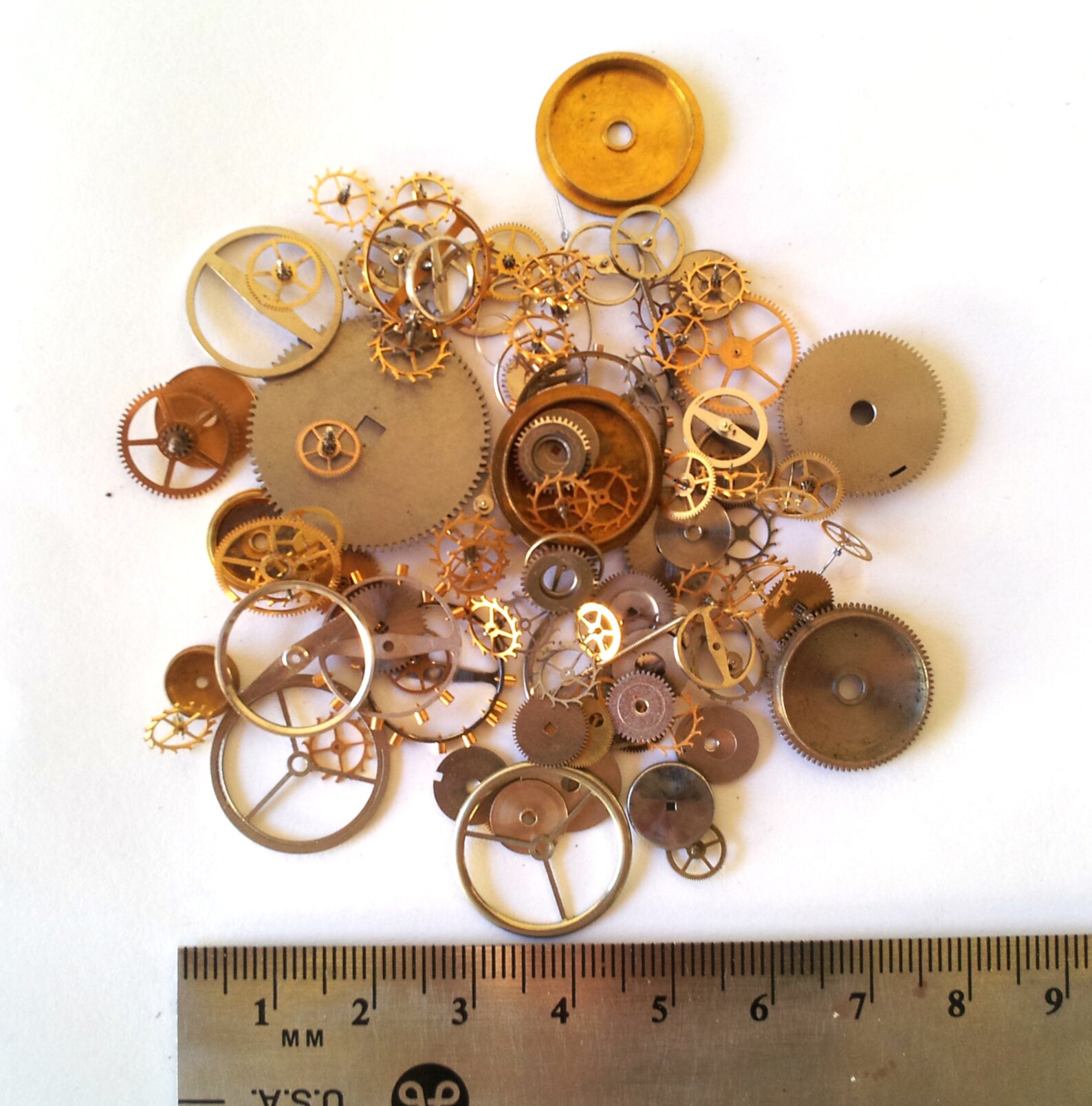 100 GEARS, Cogs & WHEELS Only Steampunk Watch Parts, Steampunk Watch ...