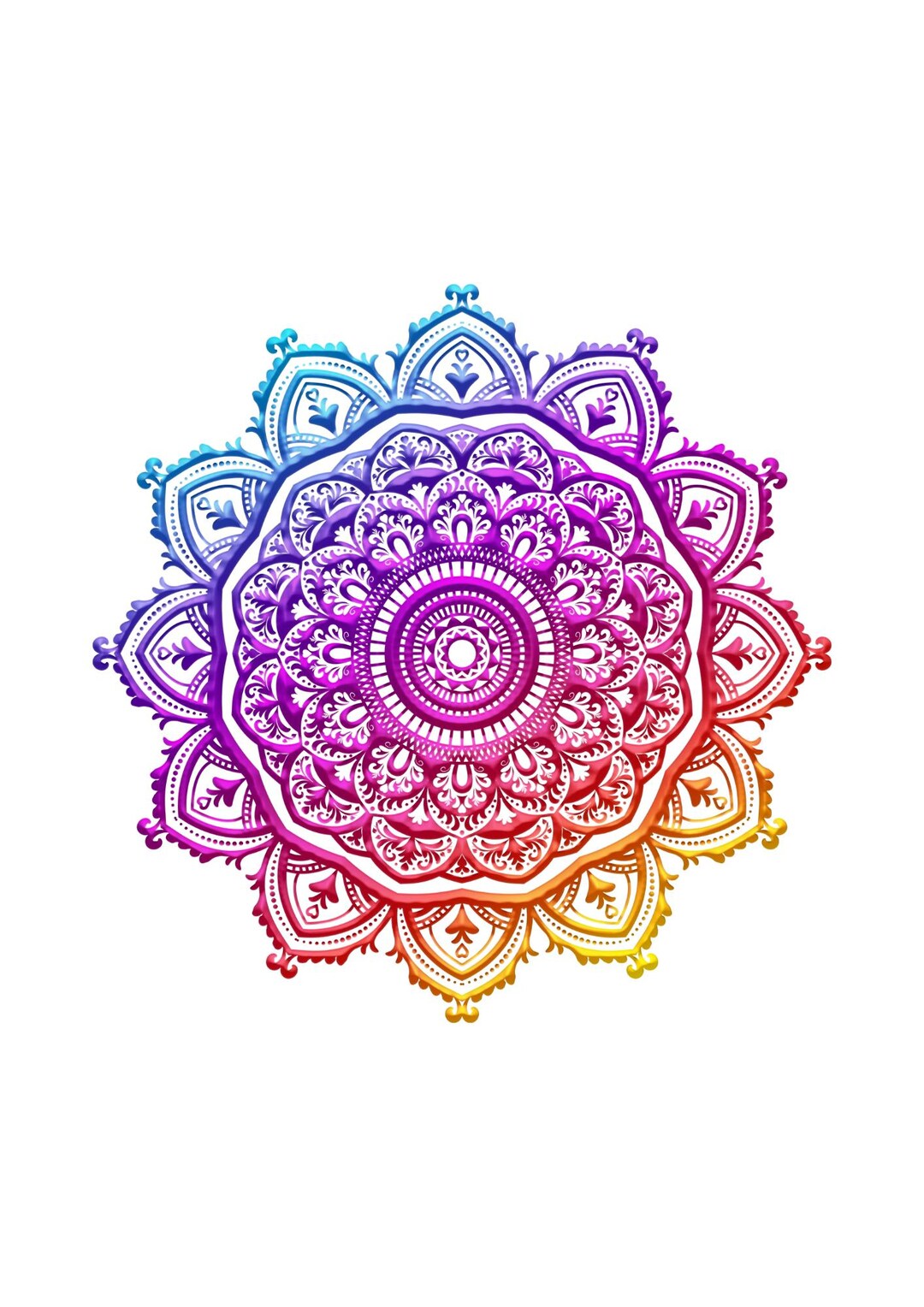 18 Lotus Mandala Clipart, Meditation, Spiritual Mandala, High Quality ...