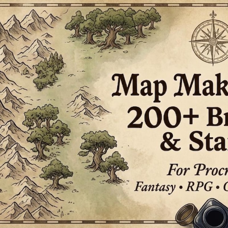 Fantasy Map Stamp Kit - Etsy