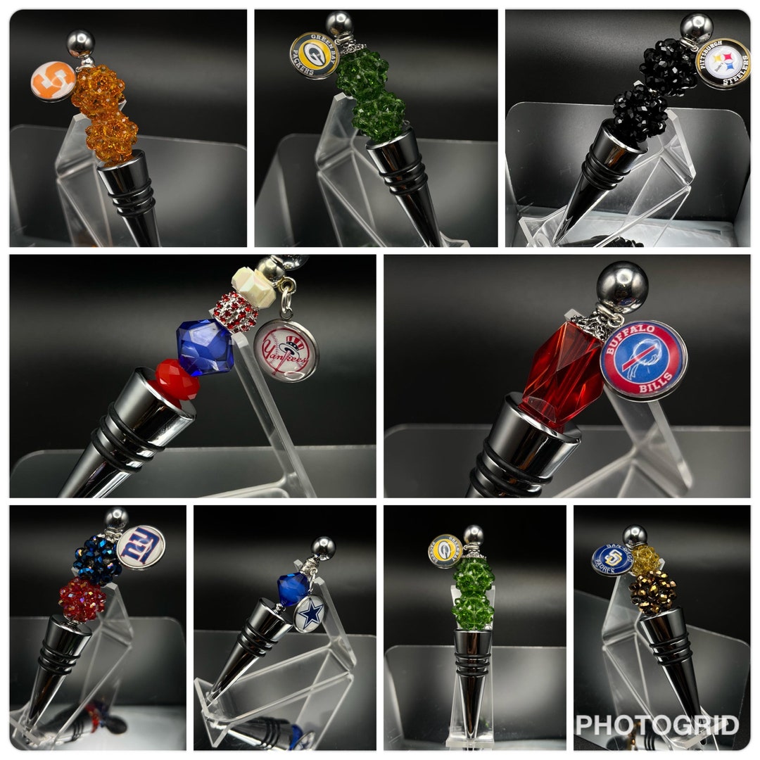 Handmade Wine Bottle Toppers, Wine Stoppers, Bling Bar Ware, Hostess ...