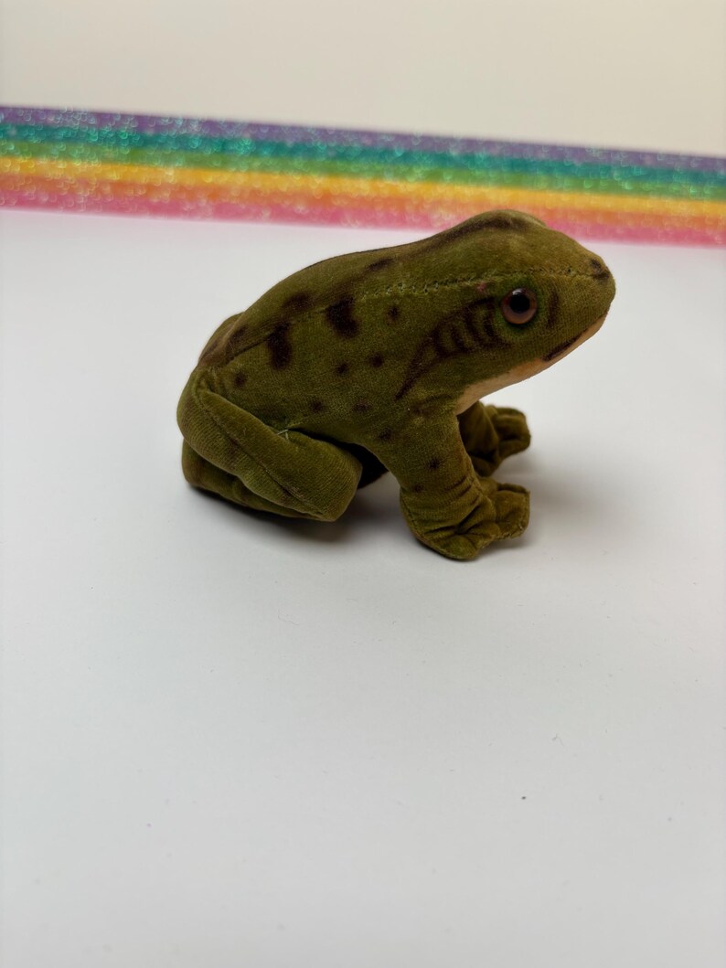 Vintage 1950s Steiff Frog Good Condition, Made in Germany, Steiff Toy ...