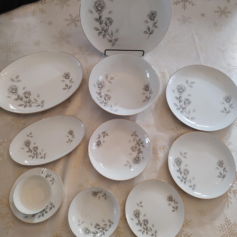 Rose Pattern China - Etsy
