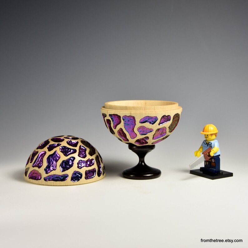 Hornbeam Wooden Sphere Box Wood Turning Gifts for Dad - Etsy