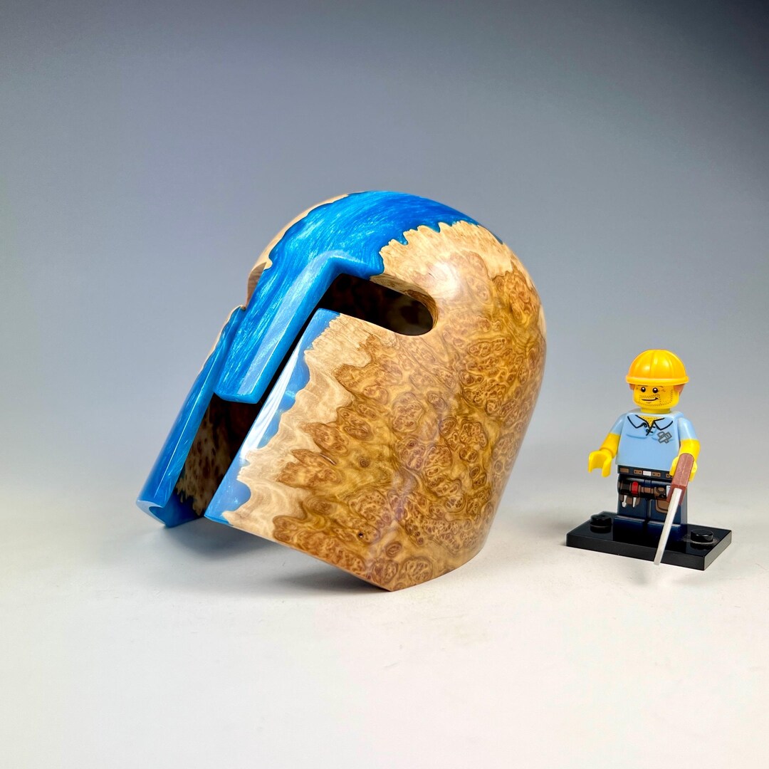 Hybrid Burr & Resin Mask, Science Fiction Helmet, Wood Turning ...