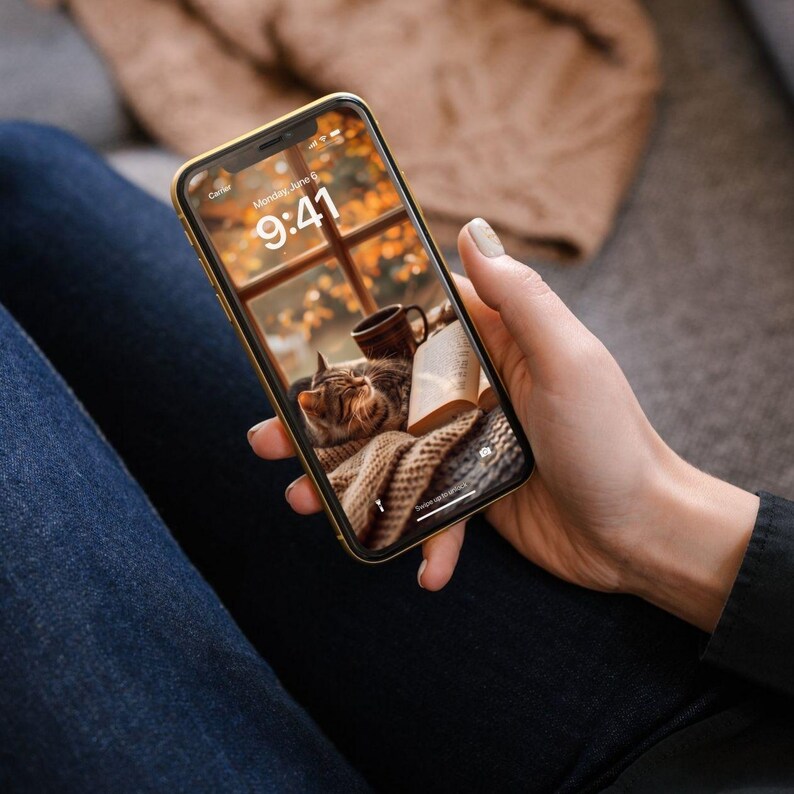Cozy Book Lovers Mobile Wallpapers, Bookish Cottagecore Reading Phone ...