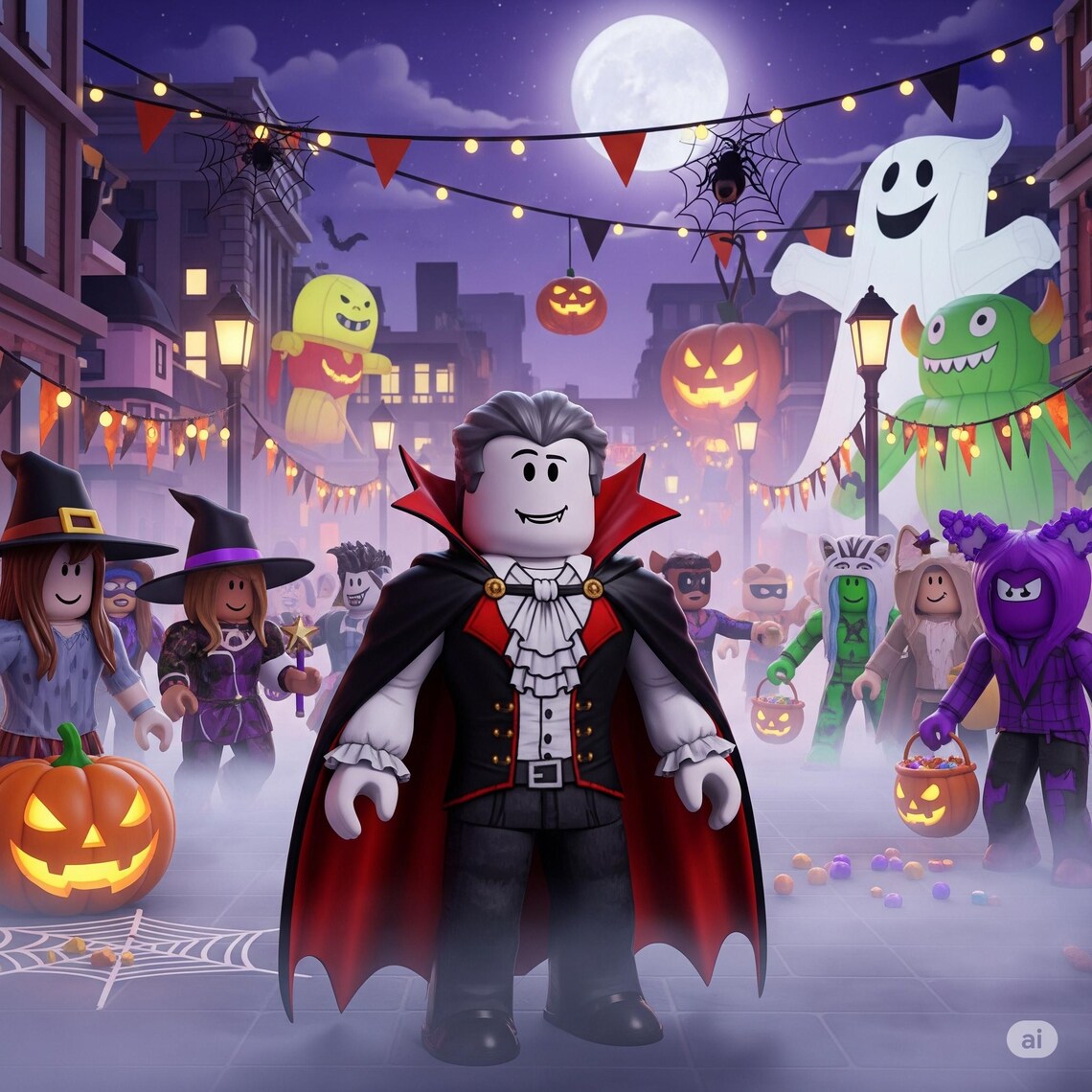 Roblox Halloween Event Art Print - Etsy