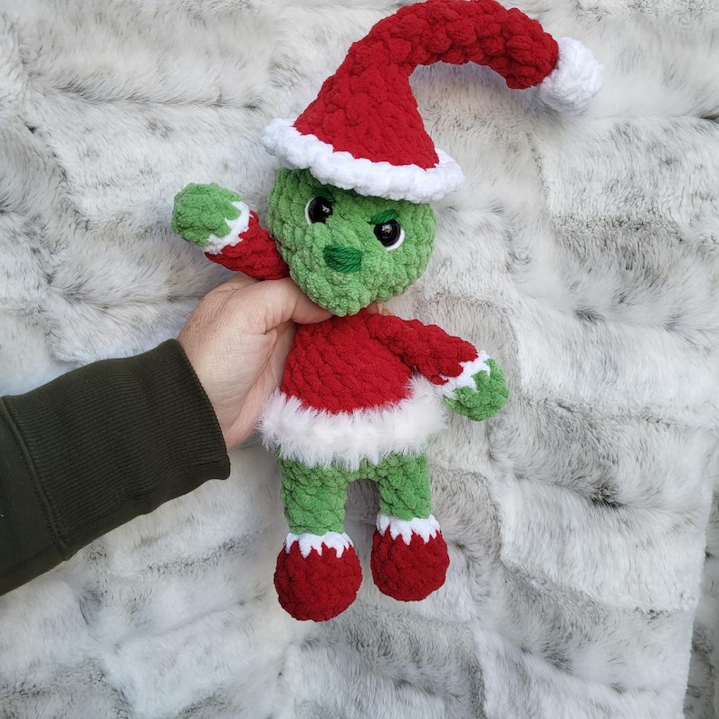 Low-sew Grinch PDF Crochet Pattern | Crochet Christmas Pattern | Whoville Friends | the Grinch ...
