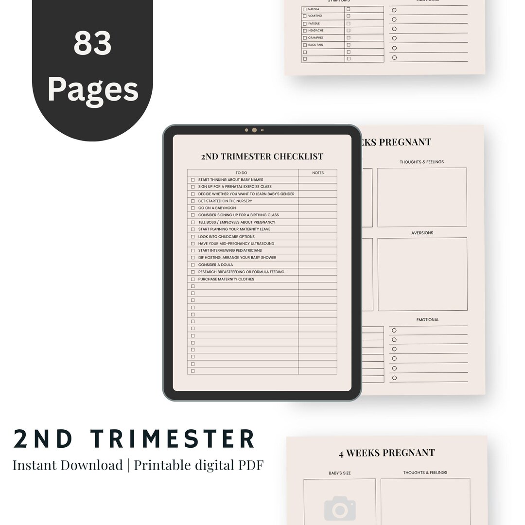 Pregnancy Milestone Book | Printable Planner for Moms-to-be | Bump ...