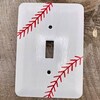 Basketball Switch Plate, Sports Nursery Light Switch Cover, Basketball ...