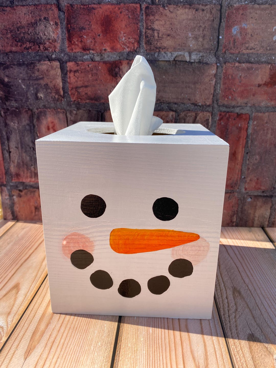 Snowman Tissue Box Cover, Winter Decor, Snowman Gifts, Snowman Decor ...