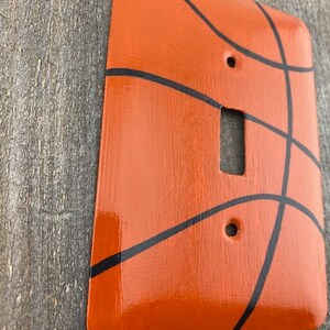 Basketball Switch Plate, Sports Nursery Light Switch Cover, Basketball ...