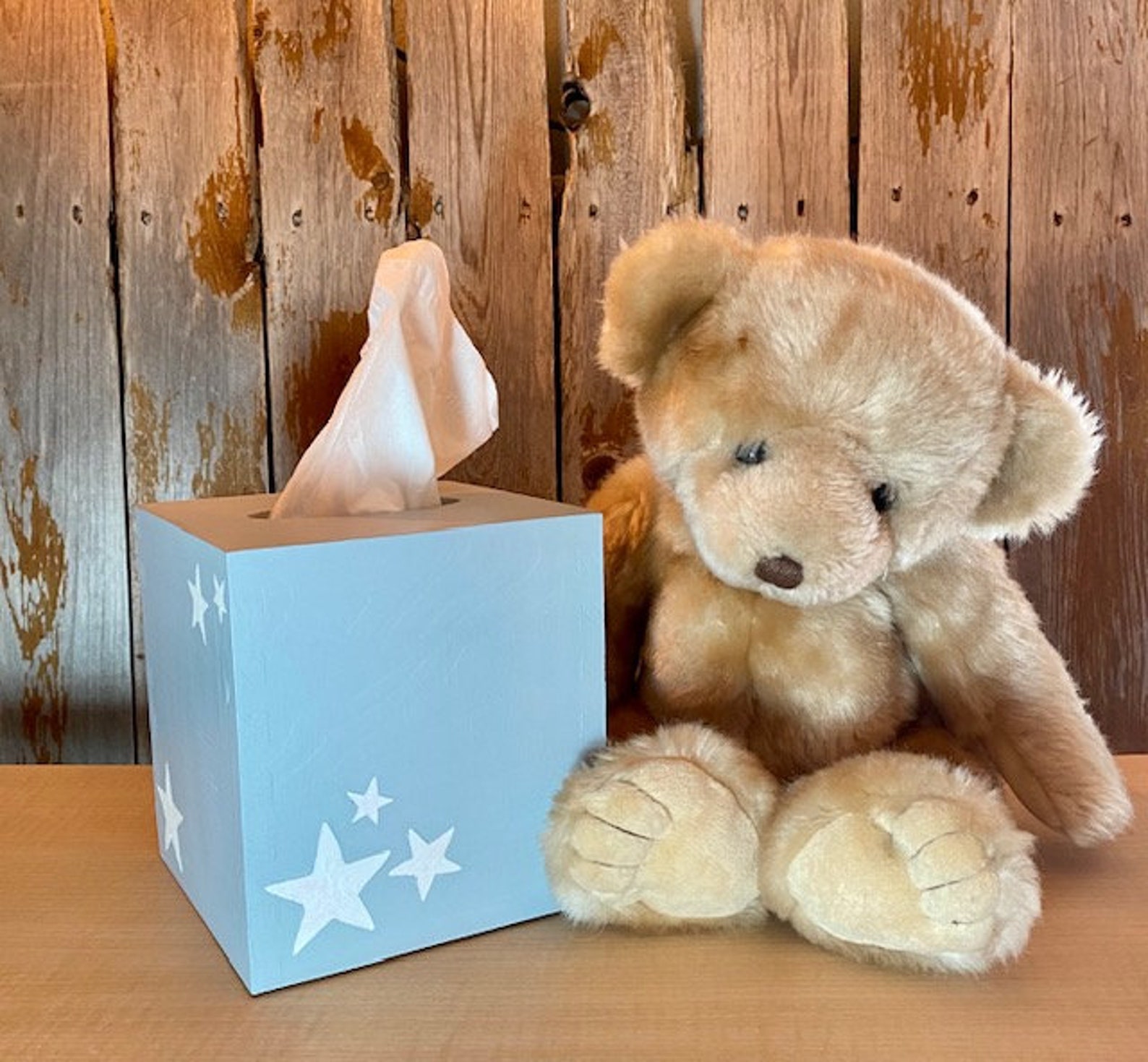 Customized Star Tissue Box Cover, Nursery Tissue Box, Wooden Box for ...