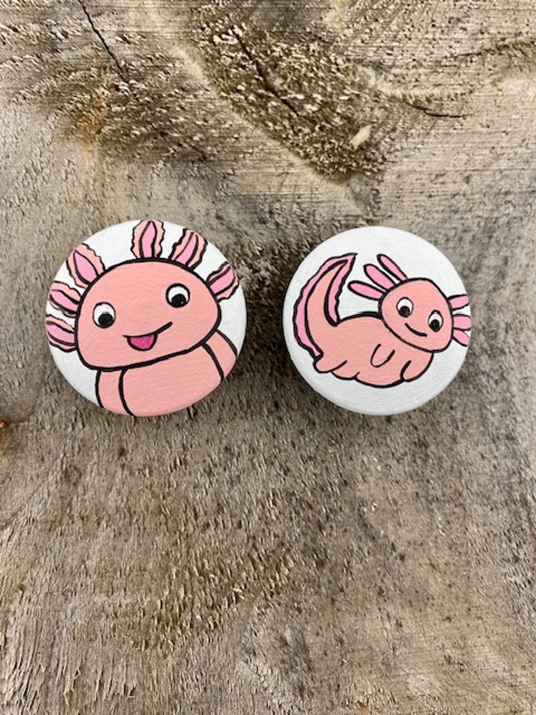 Axolotl Dresser Knobs, Animal Knobs, Kids Room Cabinet Pulls, Baby ...
