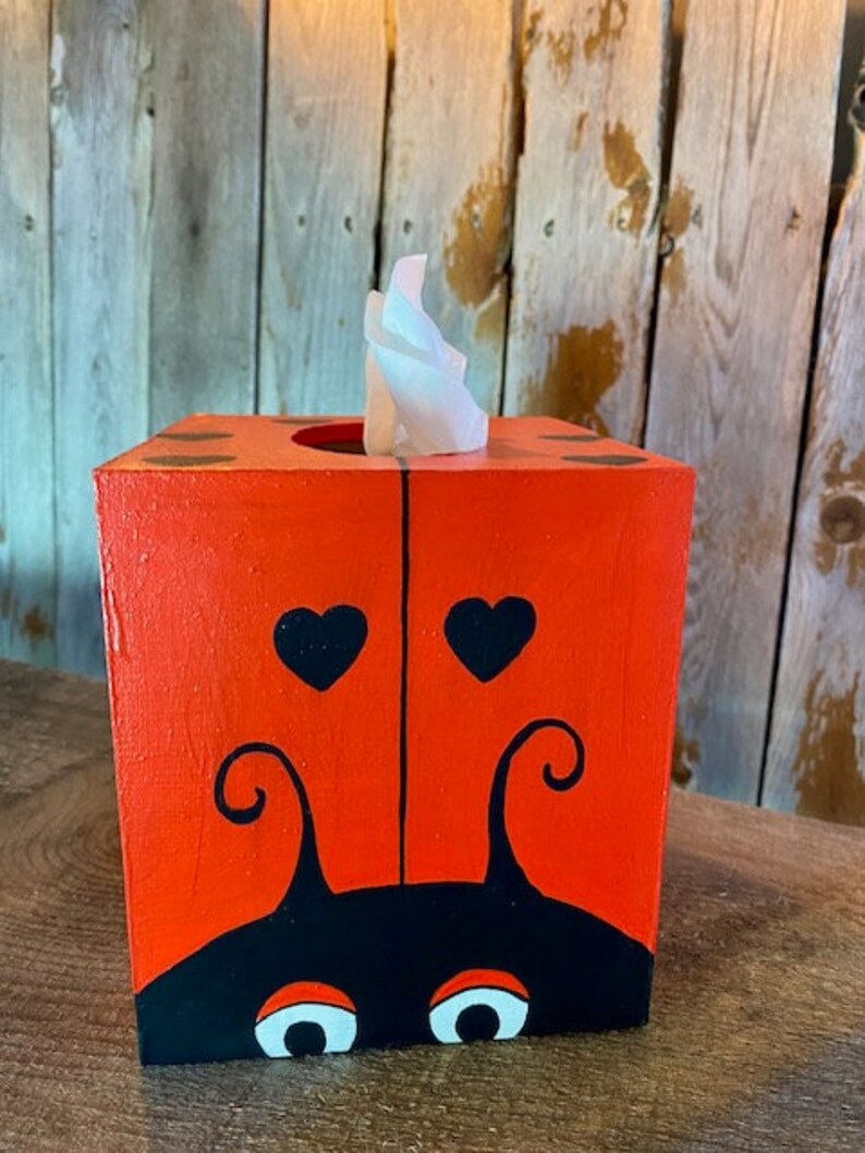 Lady Bug Tissue Box Cover, Ladybug Decor, Lady Bug Bedroom, Ladybug ...
