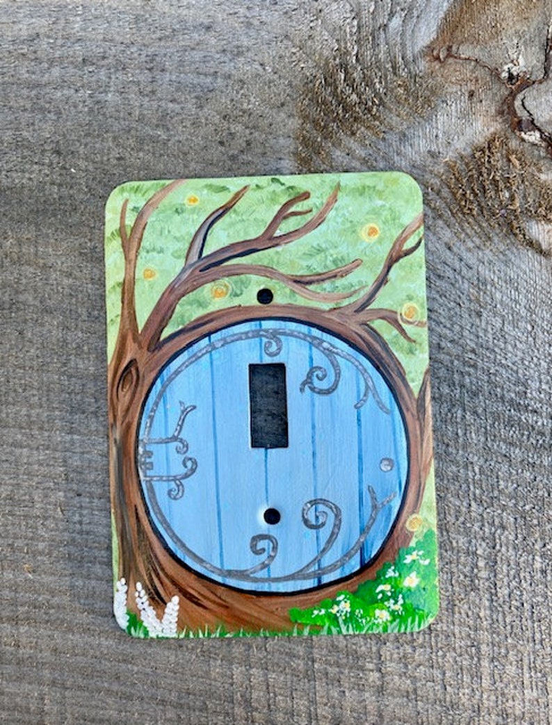 Fairy Door Switch Plate, Fairy Door Light Switch Cover , Fantasy Theme ...