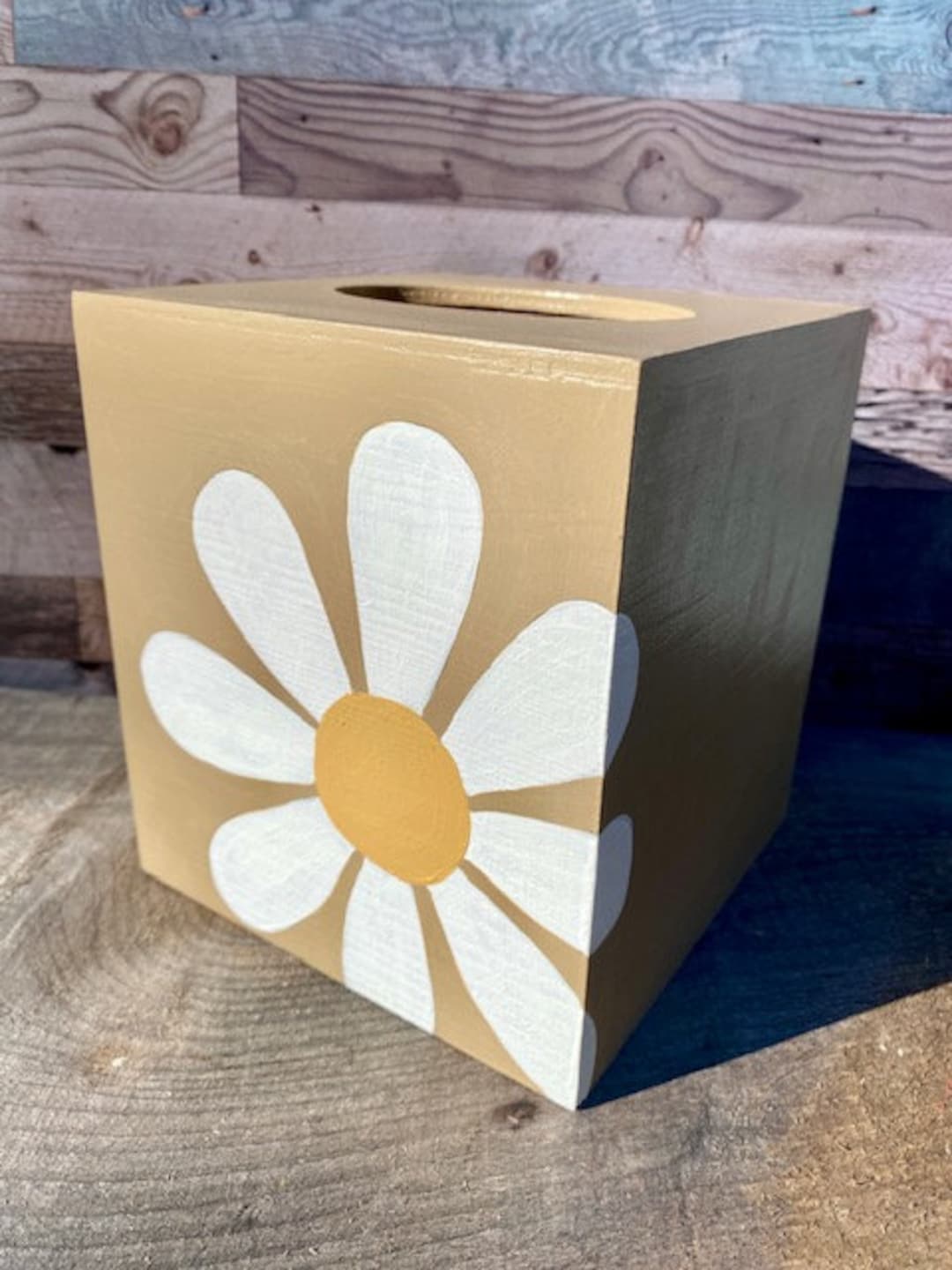 Daisy Tissue Box Cover, Daisy Decor, Daisy Gifts, Flower Room Decor ...