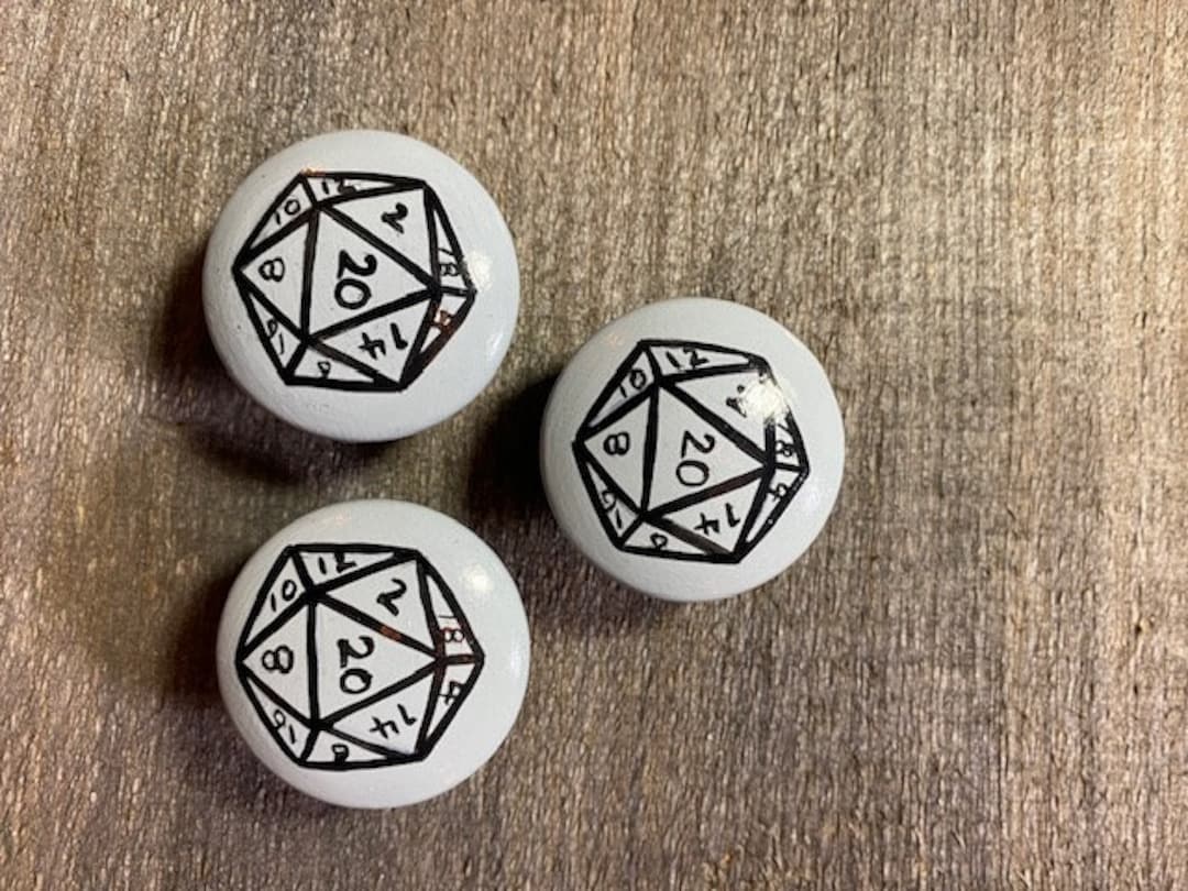 D20 Dresser Knobs. Fantasy Game Knobs. Fantasy Room Decor, D20 Gifts ...