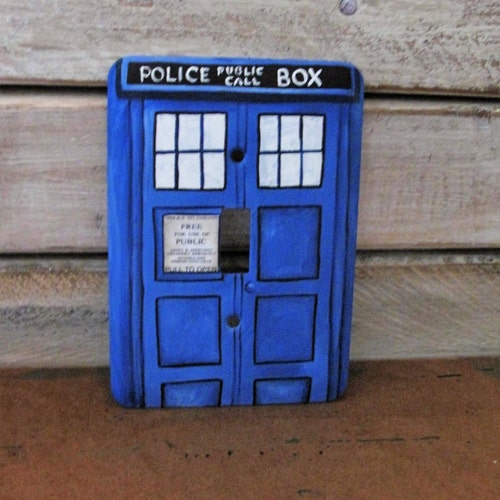 Doctor Who Tardis Light Switch Cover - Etsy