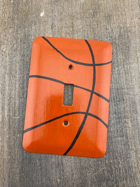 Sports Ball Switch Plate, Sports Nursery Light Switch Cover, Football ...