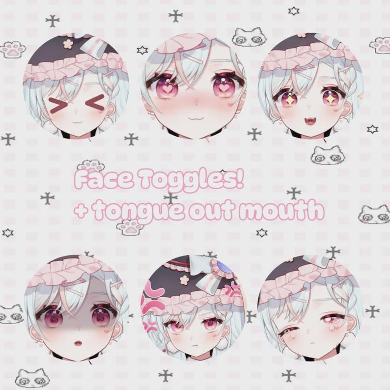 Kawaii Witch Vtuber Model | Premade Fully Rigged Live2d - Etsy