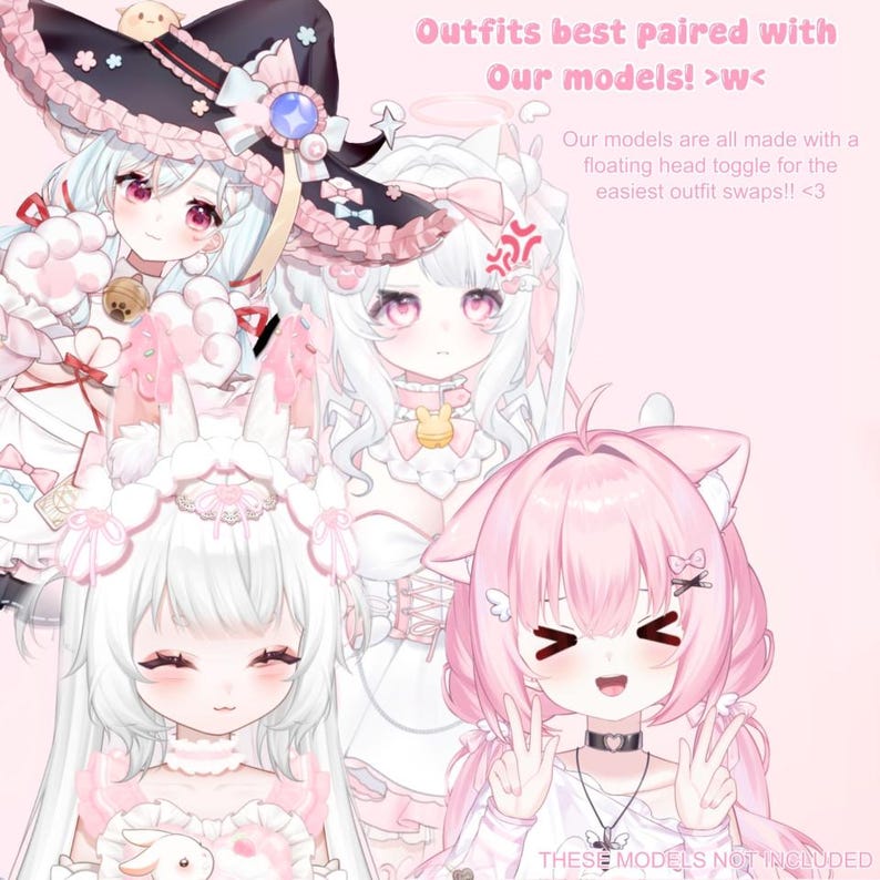 Cute Comfy Vtuber Outfit Asset | Fully Rigged - Etsy