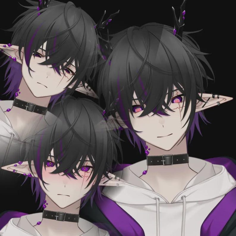 Premade Dragon Boy Vtuber Model: Fully Rigged Live2d for Streaming - Etsy
