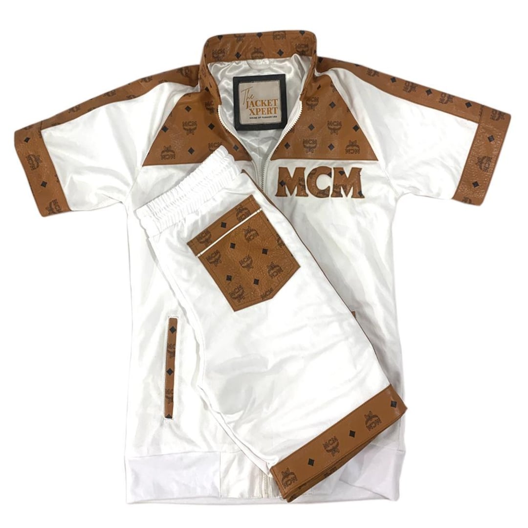 Luxury MCM 2 Piece Tracksuits Designer MCM Leather Suits - Etsy