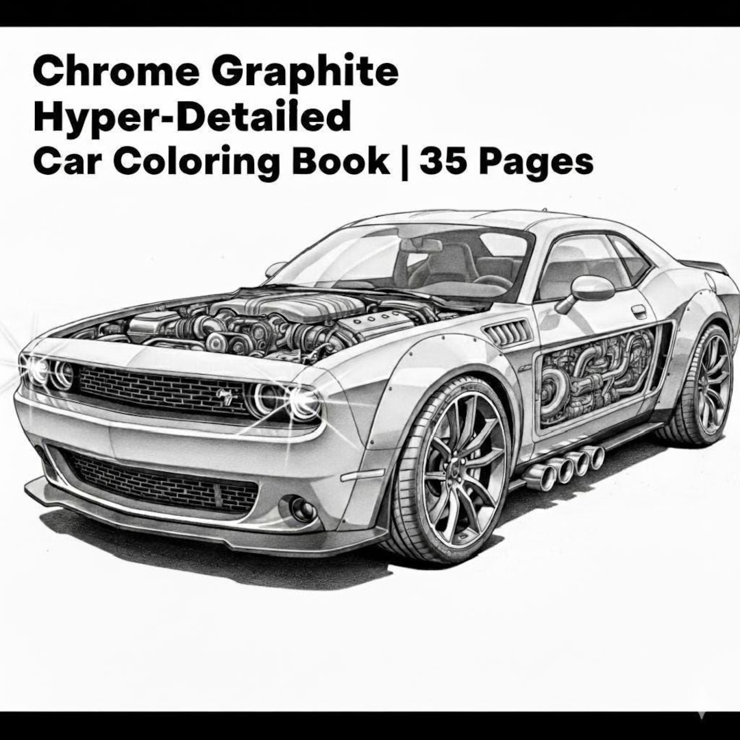 Printable Car Coloring Pages Adult Muscle Cars Classic Sedan PDF ...