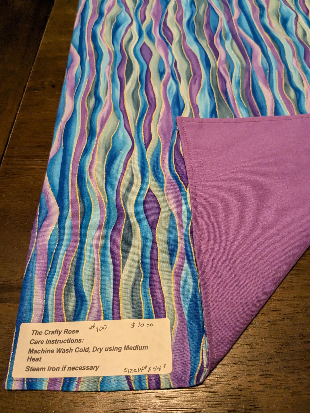 Blue Streamer Reversible Table Runner 87" X 14.5" - Etsy