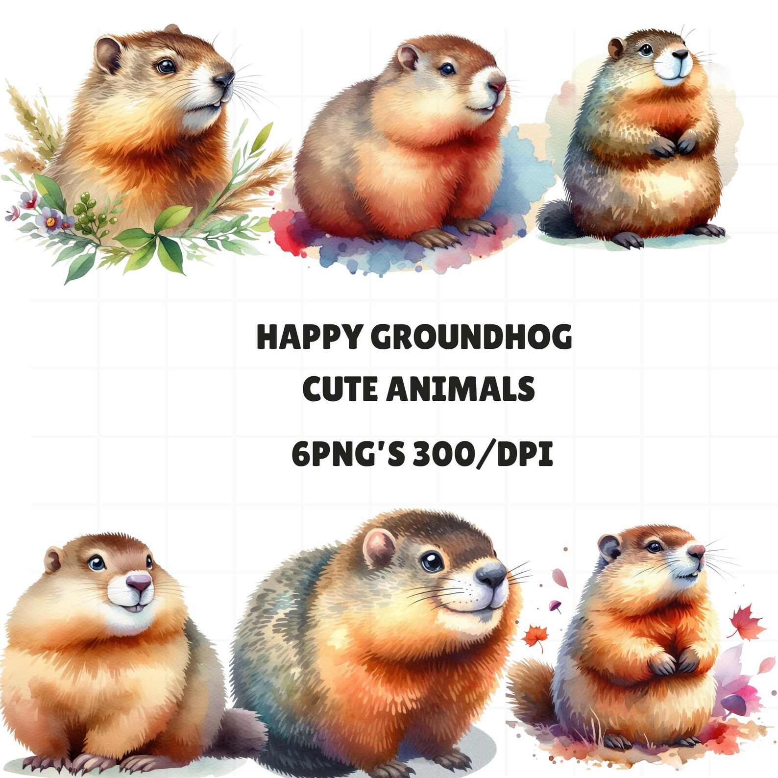 Groundhog Day Clipart Png,6 Groundhog Day Images Bundle, Happy ...