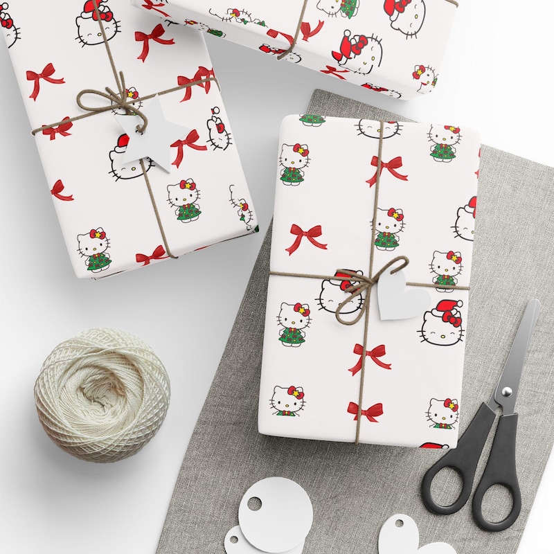 Hello Kittys Wrapping Paper - Etsy