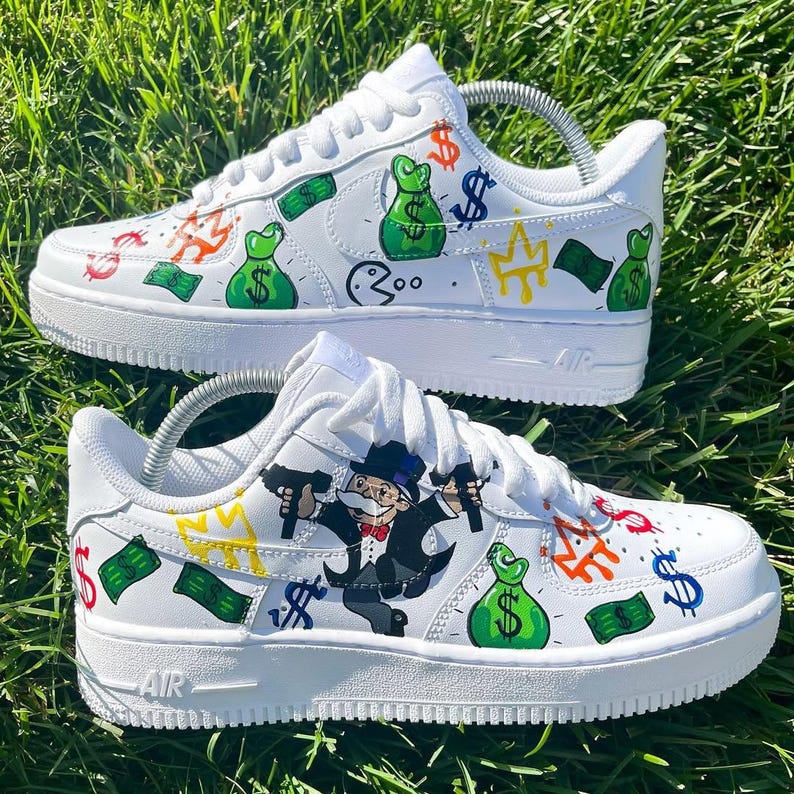 Hand-painted Game Theme AF1 Shoes | Unique Streetwear Sneakers - Etsy