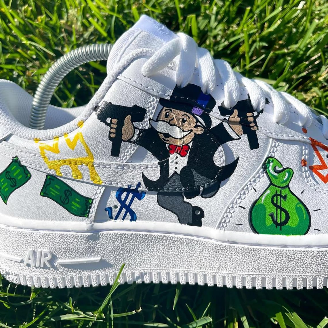 Hand-painted Game Theme AF1 Shoes | Unique Streetwear Sneakers - Etsy