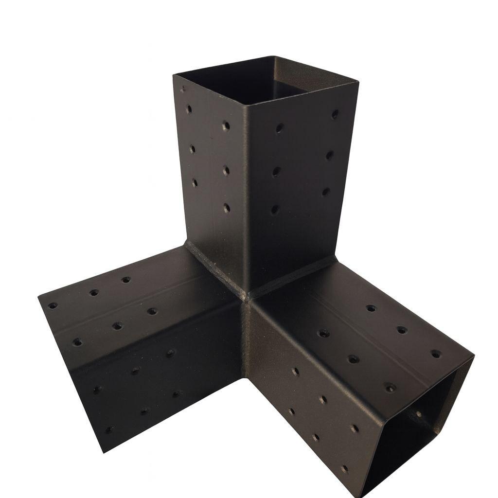 Pergola Corner Beam Connector | 100x100mm Metal Joint, Heavy Duty ...