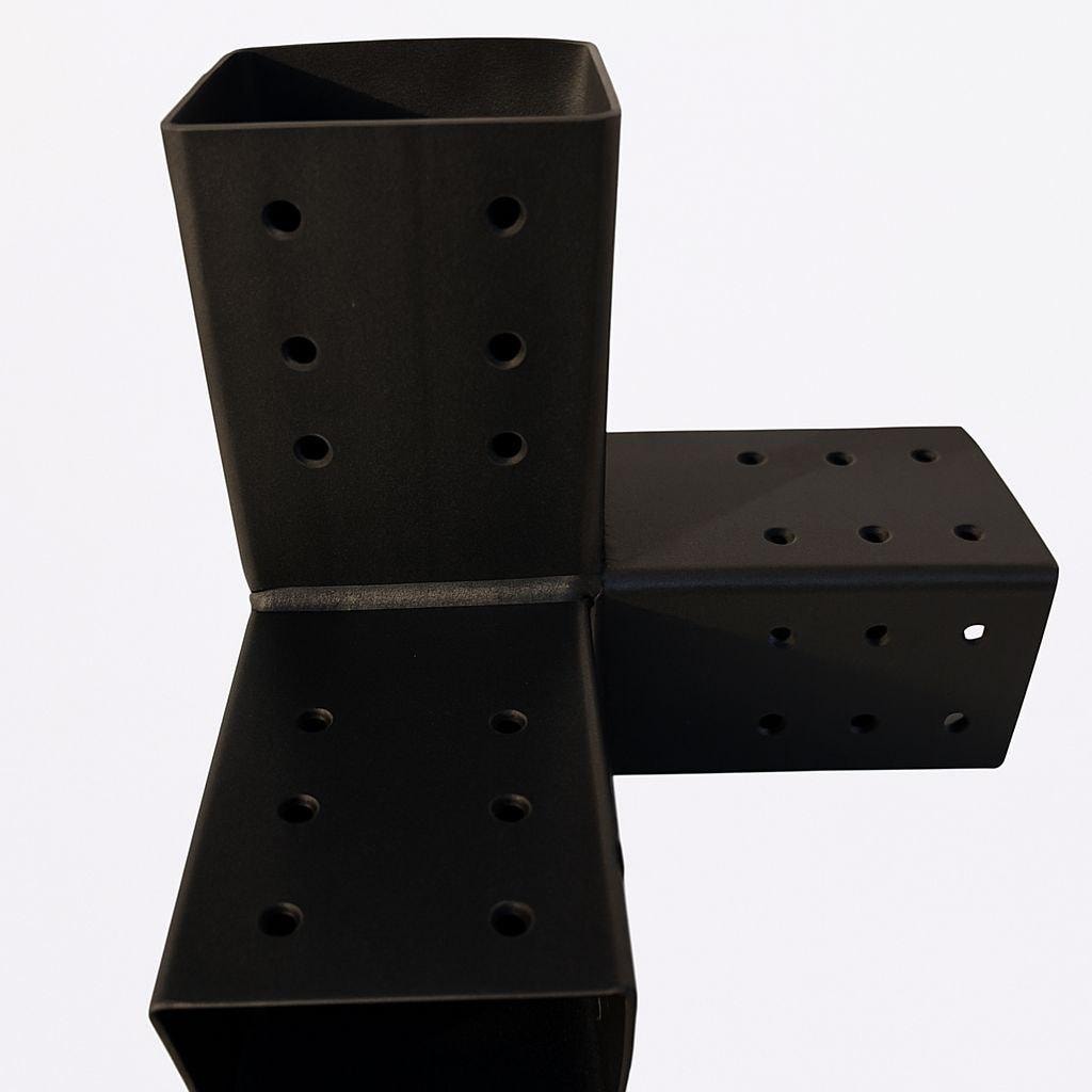 Pergola Corner Beam Connector | 100x100mm Metal Joint, Heavy Duty ...