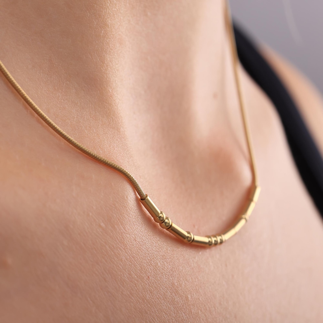 14K Gold Custom Morse Code Necklace | Hidden Message | Secret Name ...