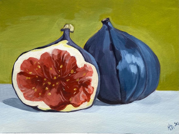 Figs Modern Farmhouse Wall Decor Fine Art Giclee Fig Painting | Etsy