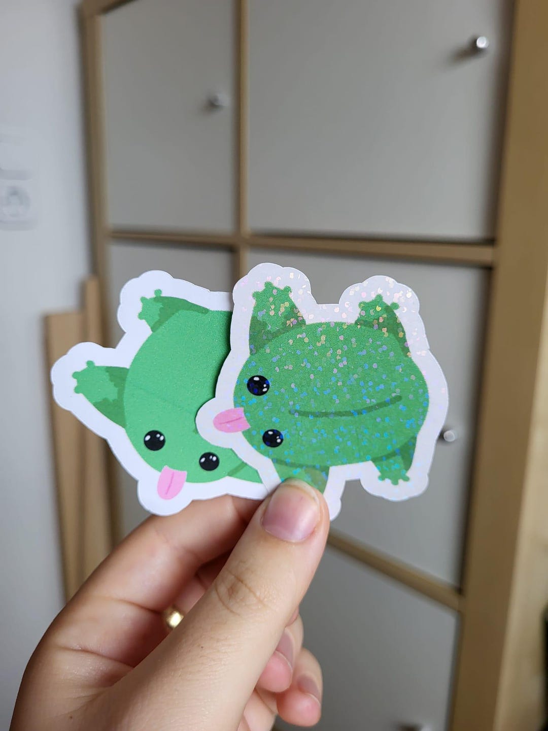 Funky Frog Sticker: Goofy Meme, Kawaii Cottagecore Vinyl Decal - Etsy