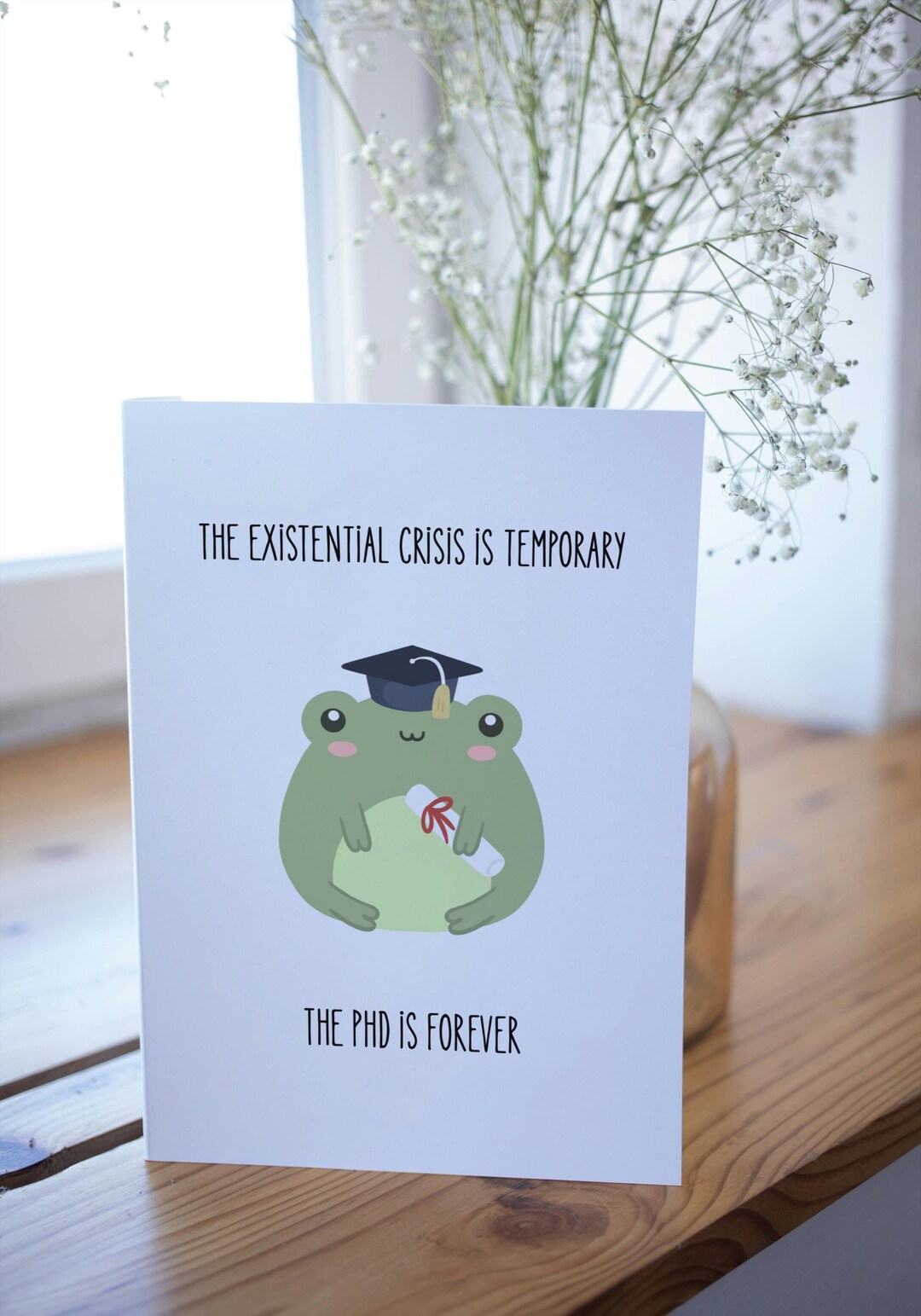 Frog Graduation Card – Phd Congrats Card, Humorous Animal Graduation ...