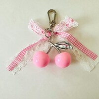 Pink Beaded "love" Keychain - Etsy