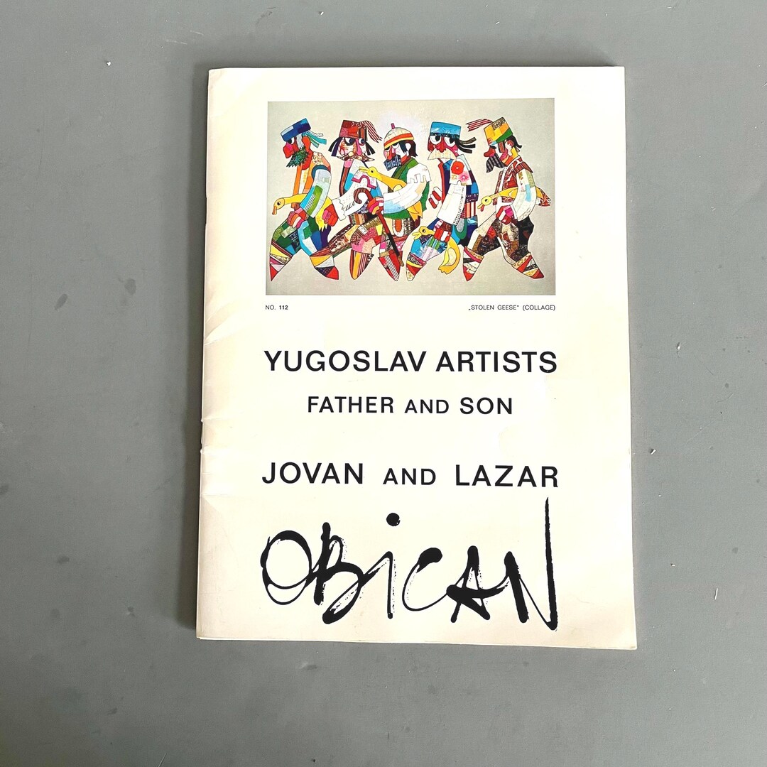 The Art of Painter and Sculptor Jovan Obican, Art Book 1974 - Etsy