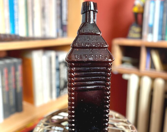 Vintage Plantation Bitters Bottle, Patented 1862, Brown Glass - Etsy