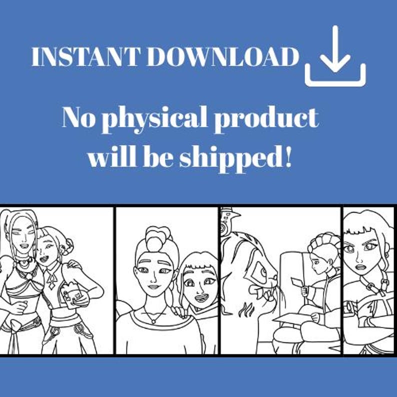 HUNTRIX Coloring Book - Kpop Demon Hunters - Etsy