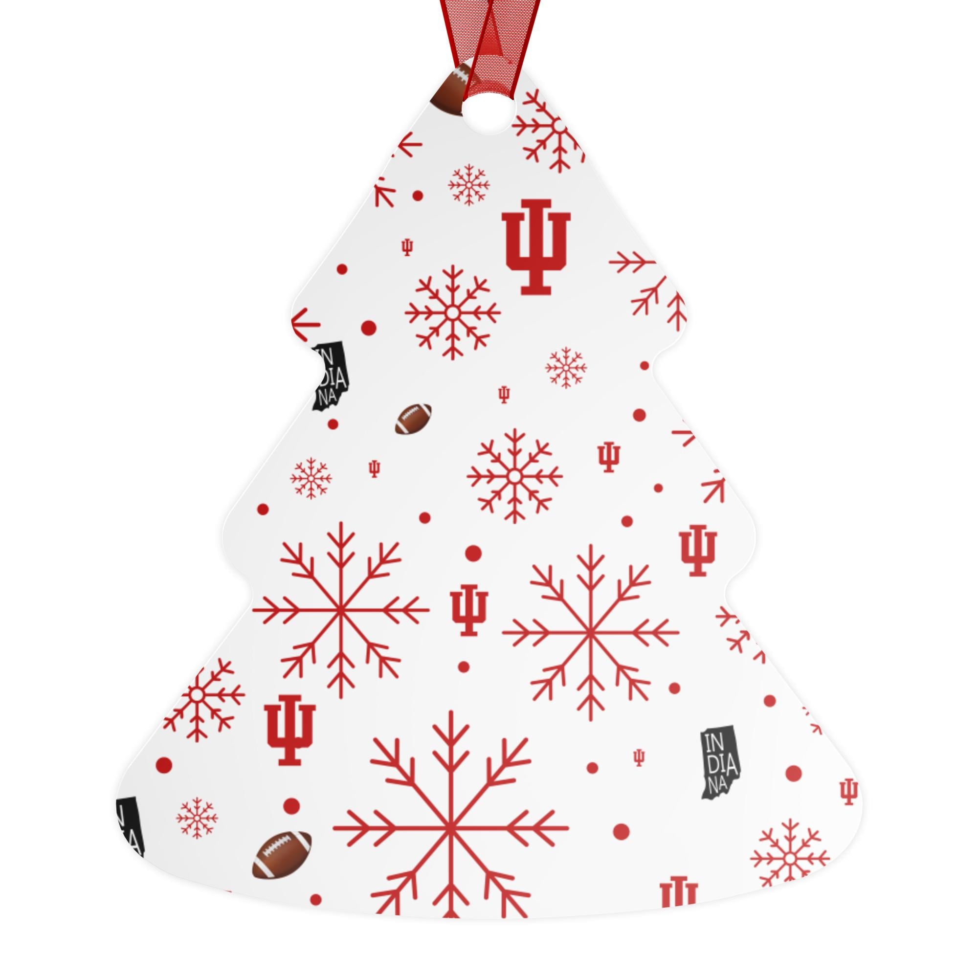 IU Football Metal Ornament - Etsy