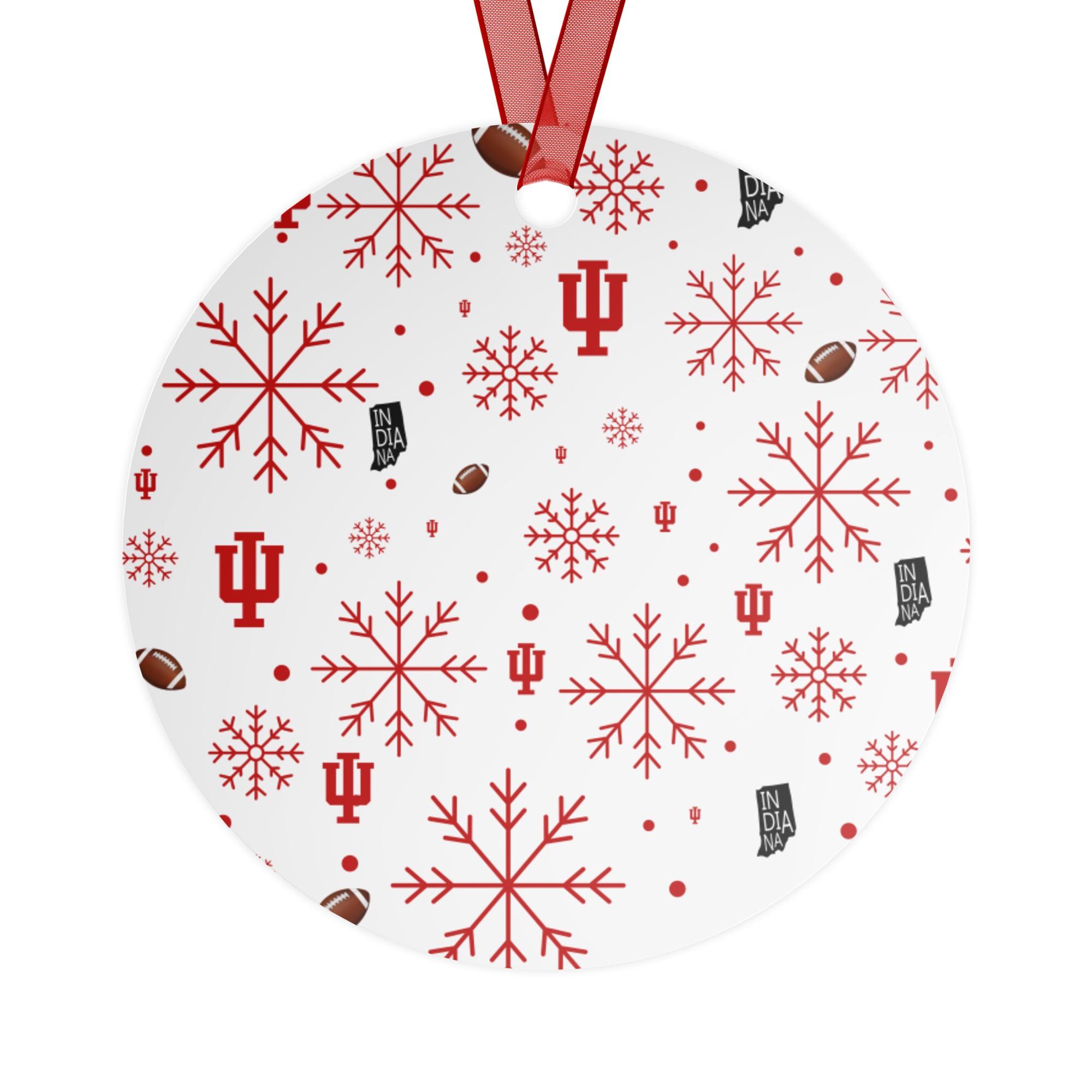 IU Football Metal Ornament - Etsy