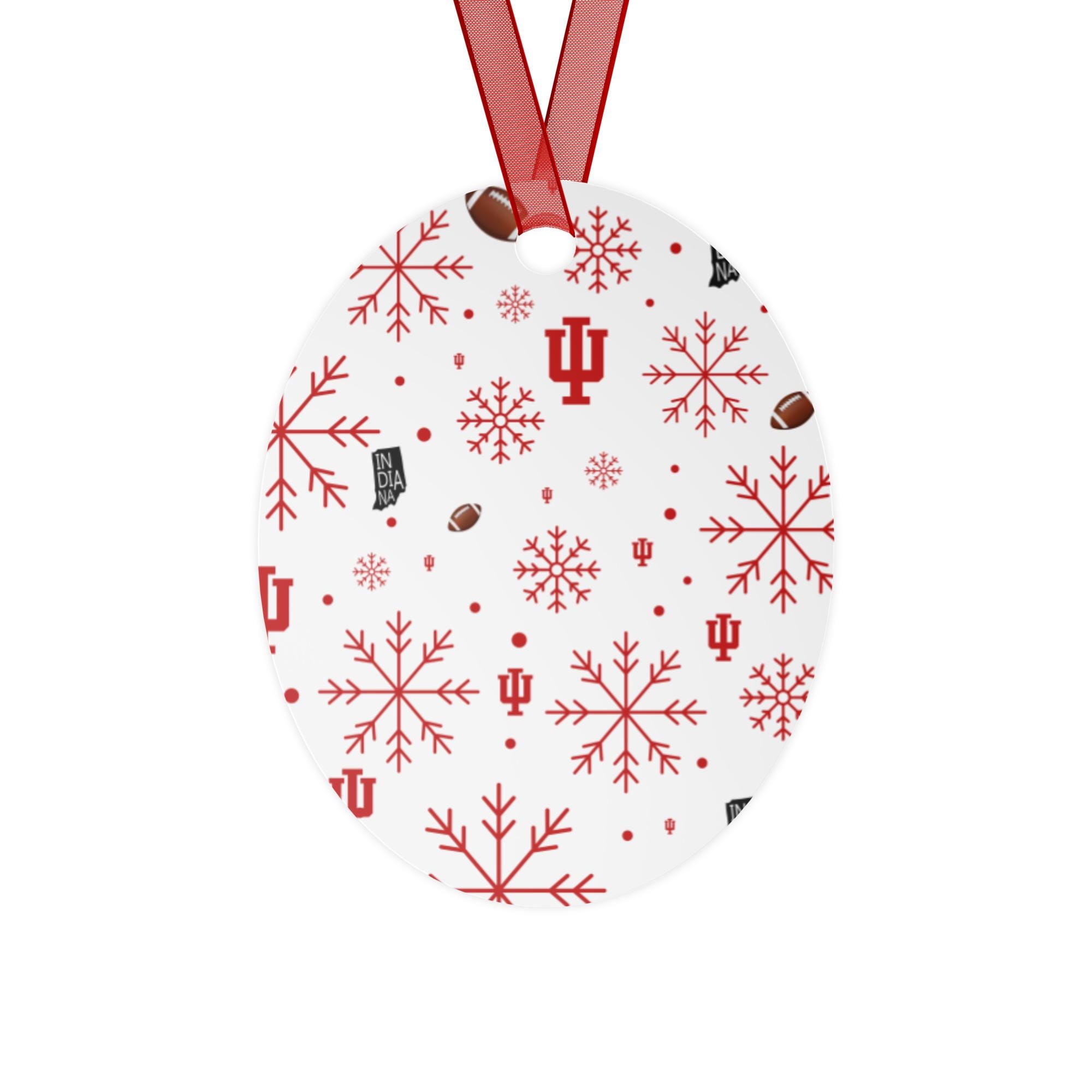 IU Football Metal Ornament - Etsy
