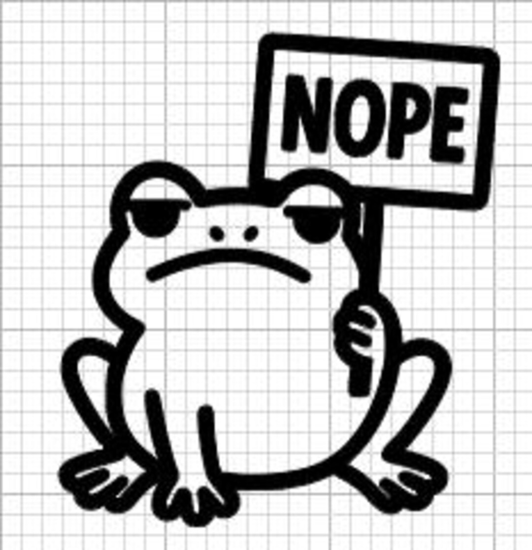 Rude Frog PNG File - Etsy