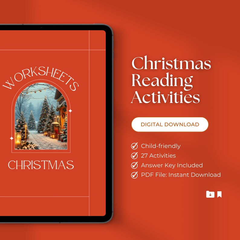 Christmas Worksheet Pack for Kids | Kindergarten & Elementary Holiday ...